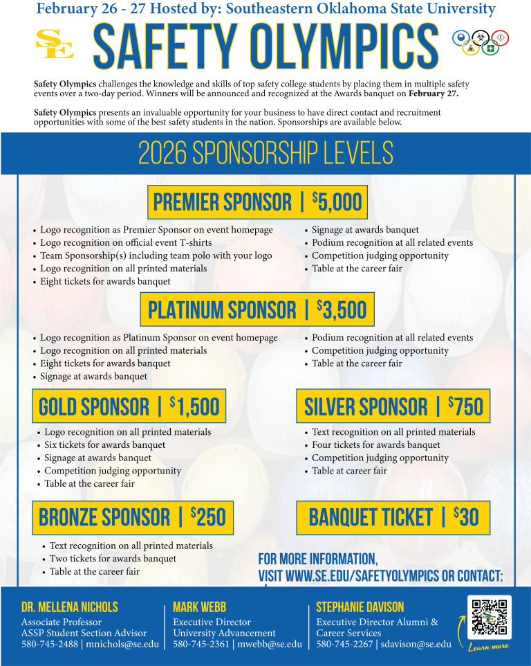 2026 Sponsorship Registration - Occupational Safety & Health