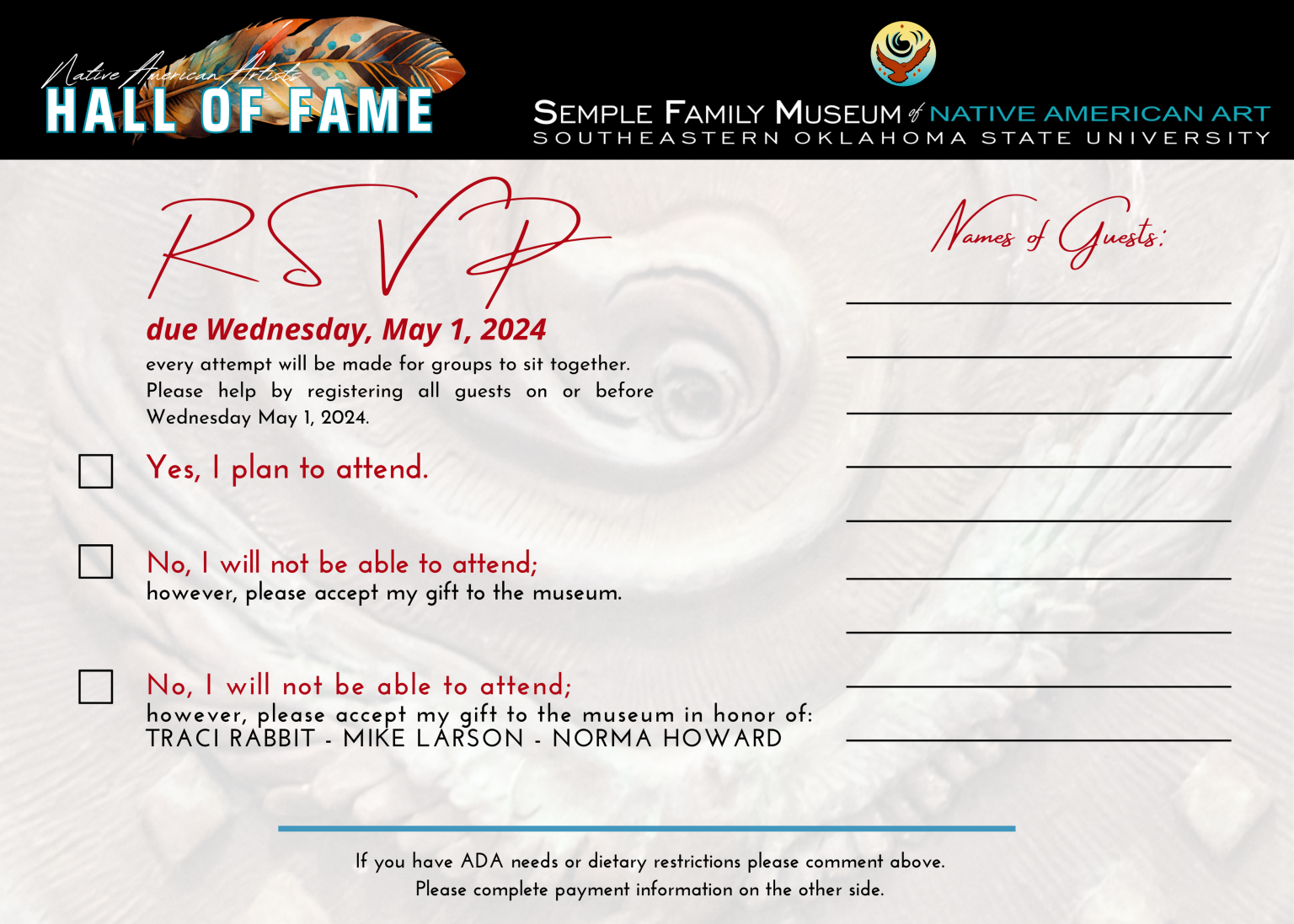 2024 Hall of Fame Gala - Semple Family Museum