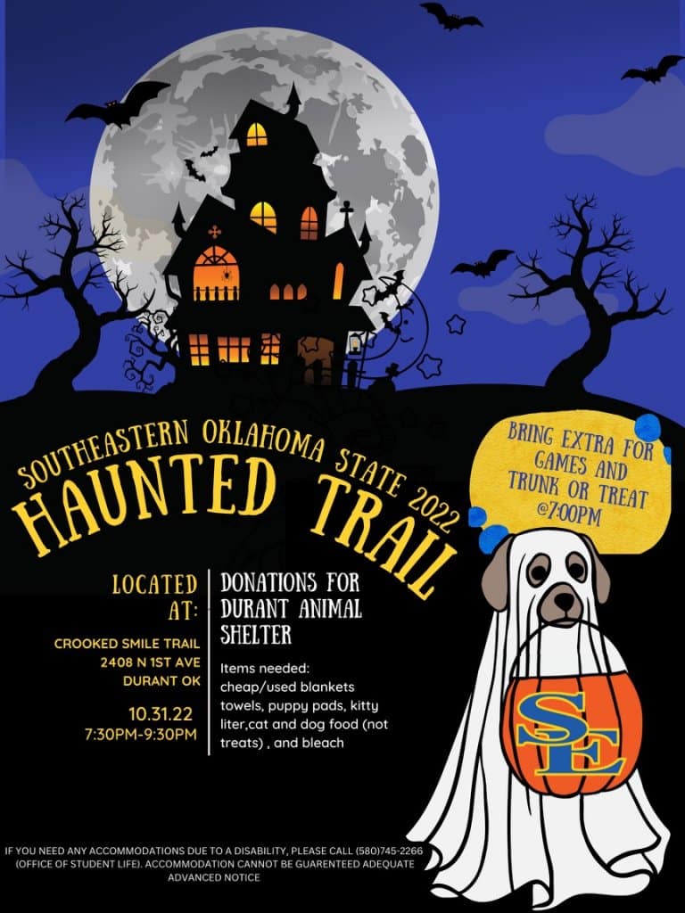 Haunted Trail 2022 - Games and Trunk or Treat | Southeastern Oklahoma ...