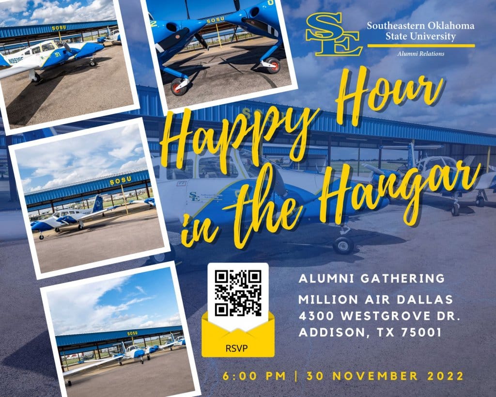 Happy hour in the Hangar | Southeastern Oklahoma State University