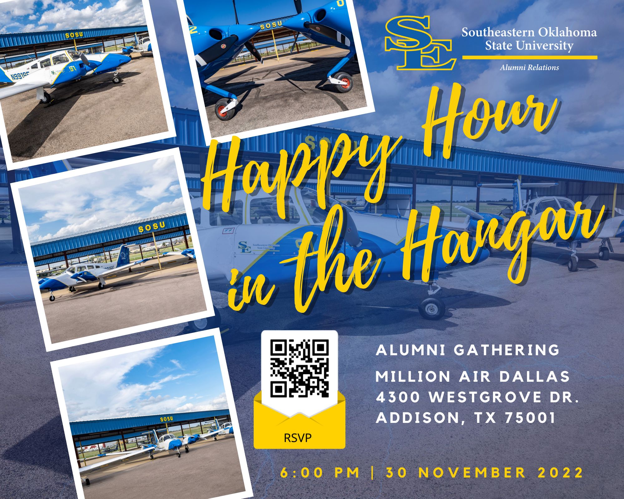 Happy hour in the Hangar | Southeastern Oklahoma State University