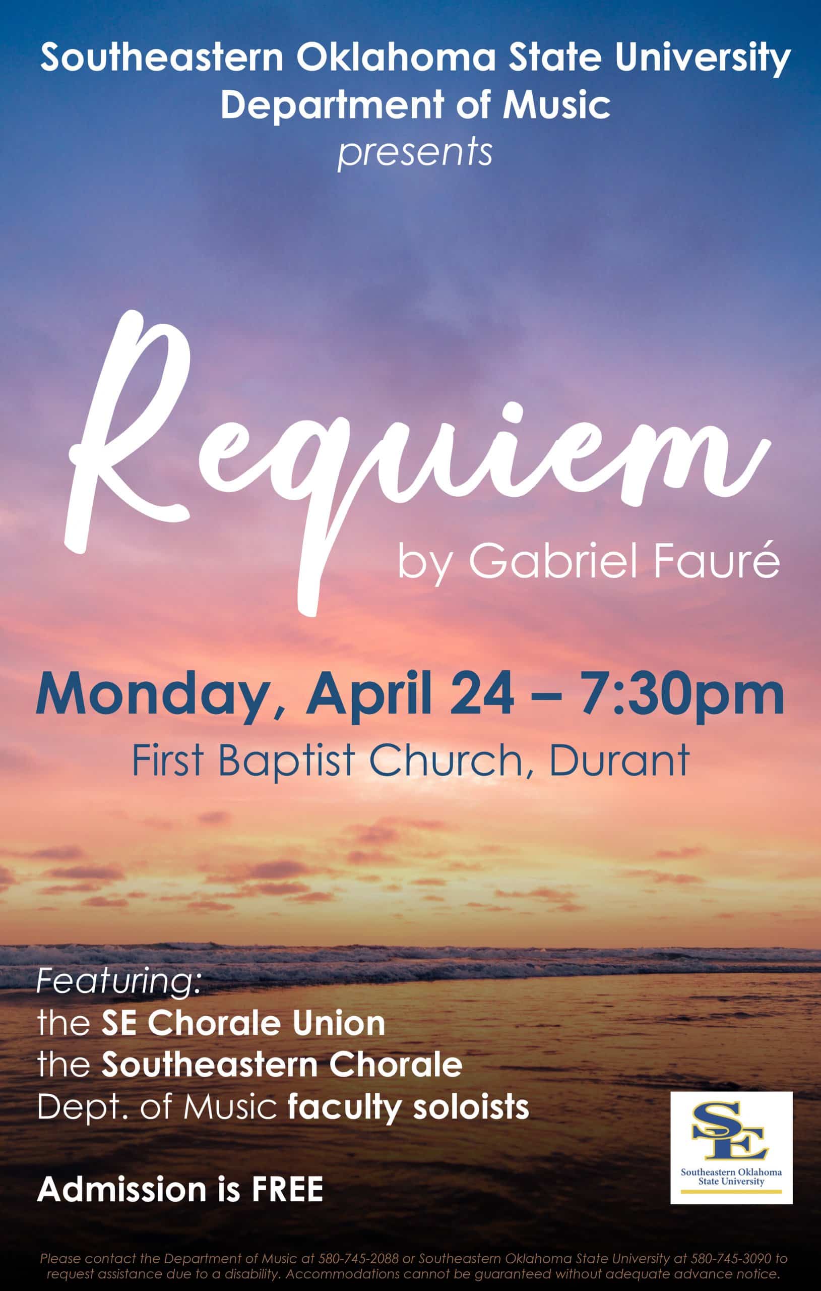 Southeastern Chorale - "Requiem" | Southeastern Oklahoma State University