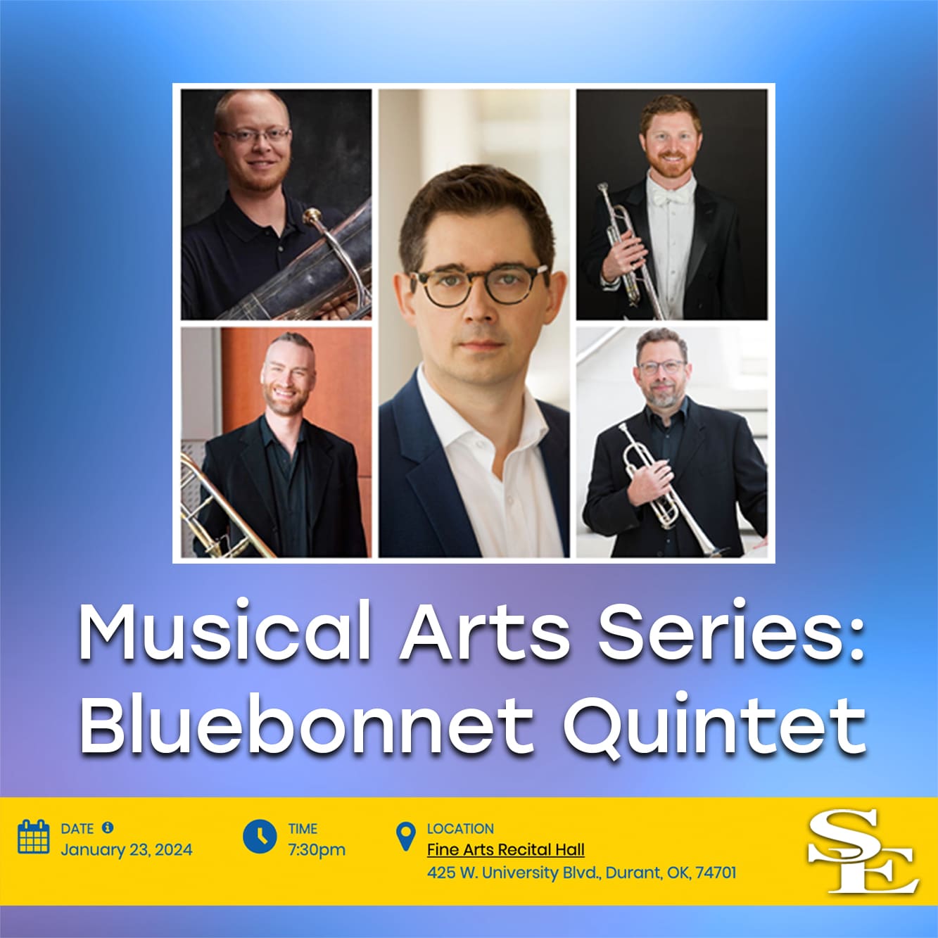 Musical Arts Series: Bluebonnet Quintet | Southeastern Oklahoma State ...
